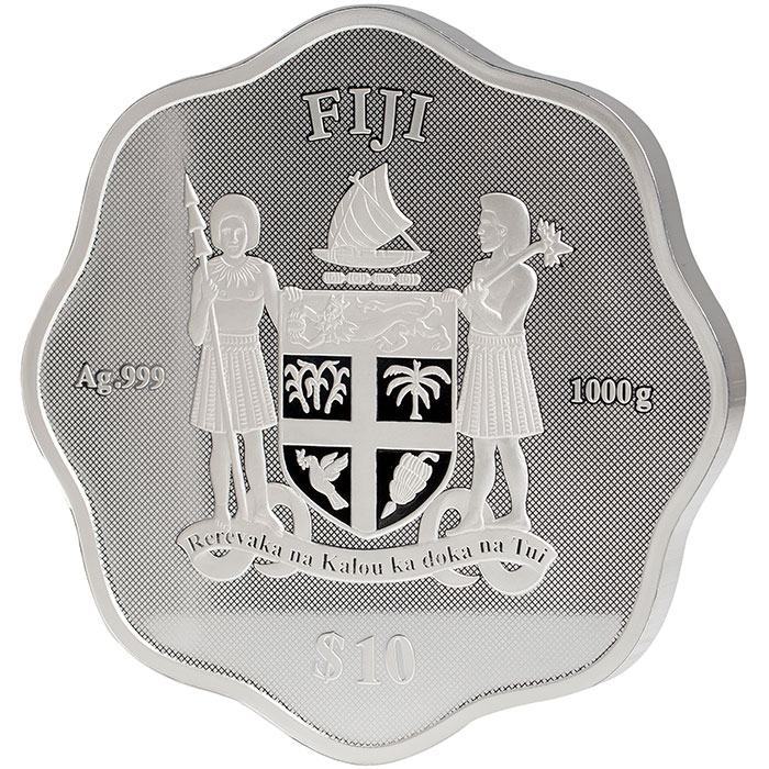 GIANT PANDA 20th Anniversary Blossom Shape 1 Kg Kilo Silver Coin 10 ...